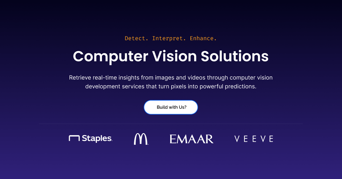 Computer Vision Development Services - VisionX